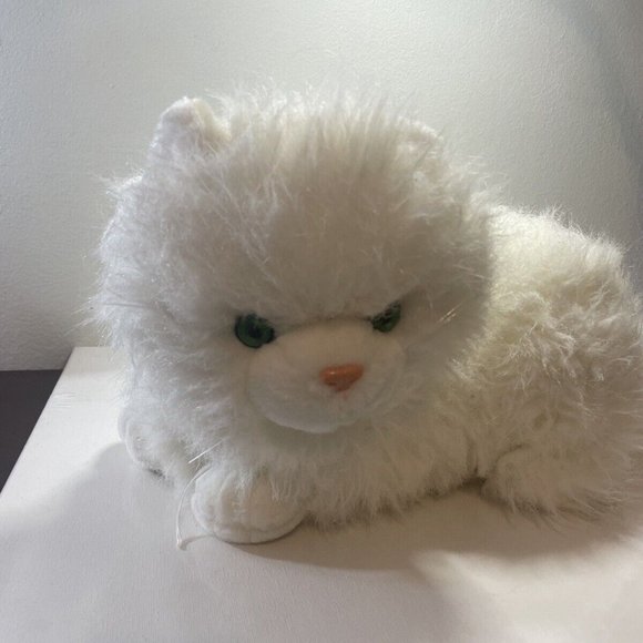 nikki kytti | Toys | Russ Nikki Kitty Cat White Plush Persian Green Eye ...